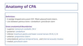 Imaging of cerebellopontine angle Pathology.pptx