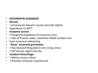 IMAGING OF CEREBRAL VENOUS THROMBOSIS.pptx