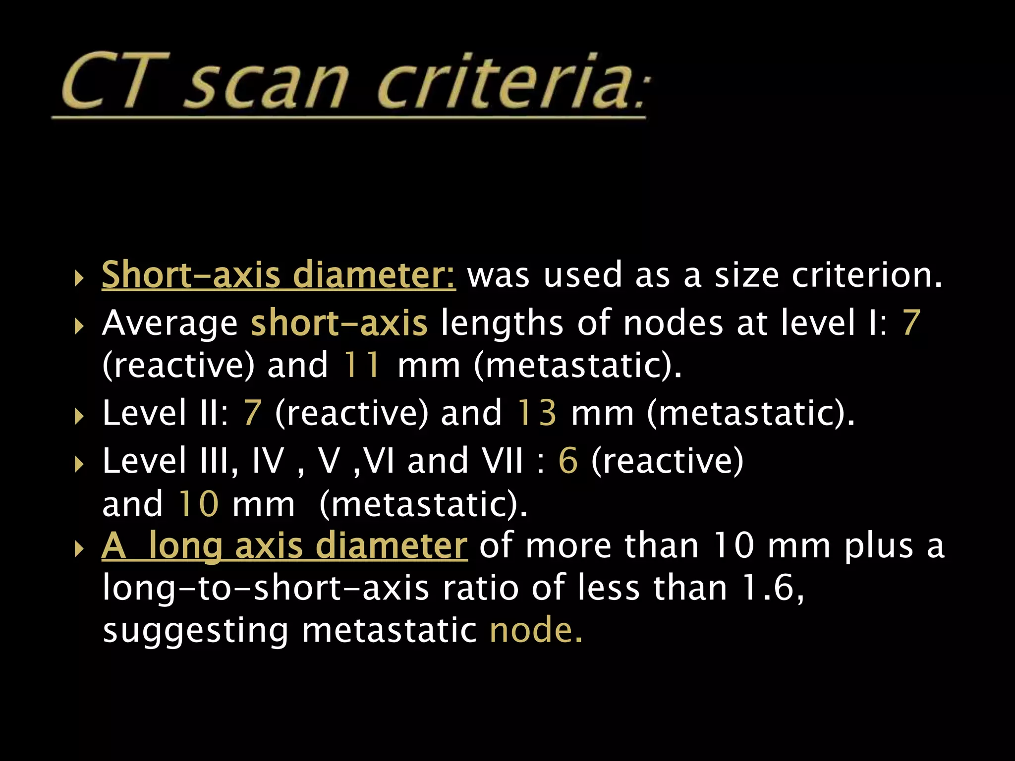 Imaging of cervical lymph nodes | PPTX