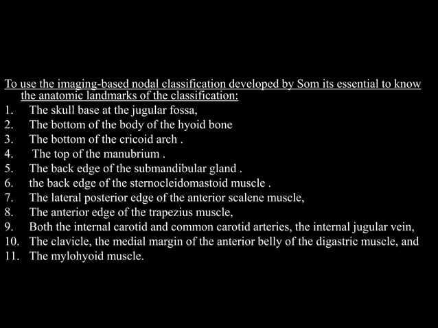 Imaging Of Cervical Lymph Nodes Ppt