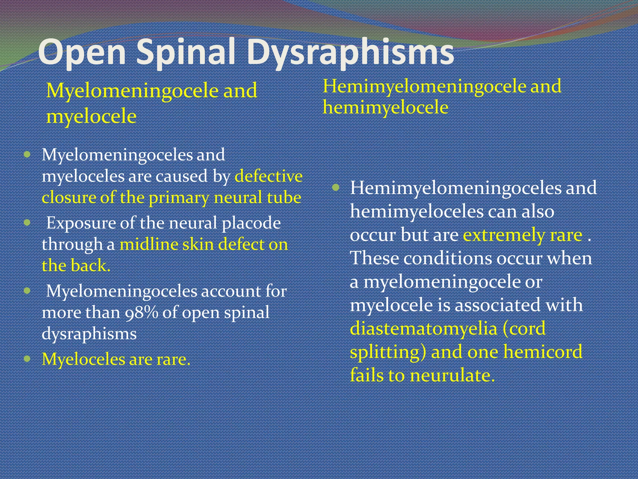 Imaging of congenital anomalies of spine and spinal cord | PPTX