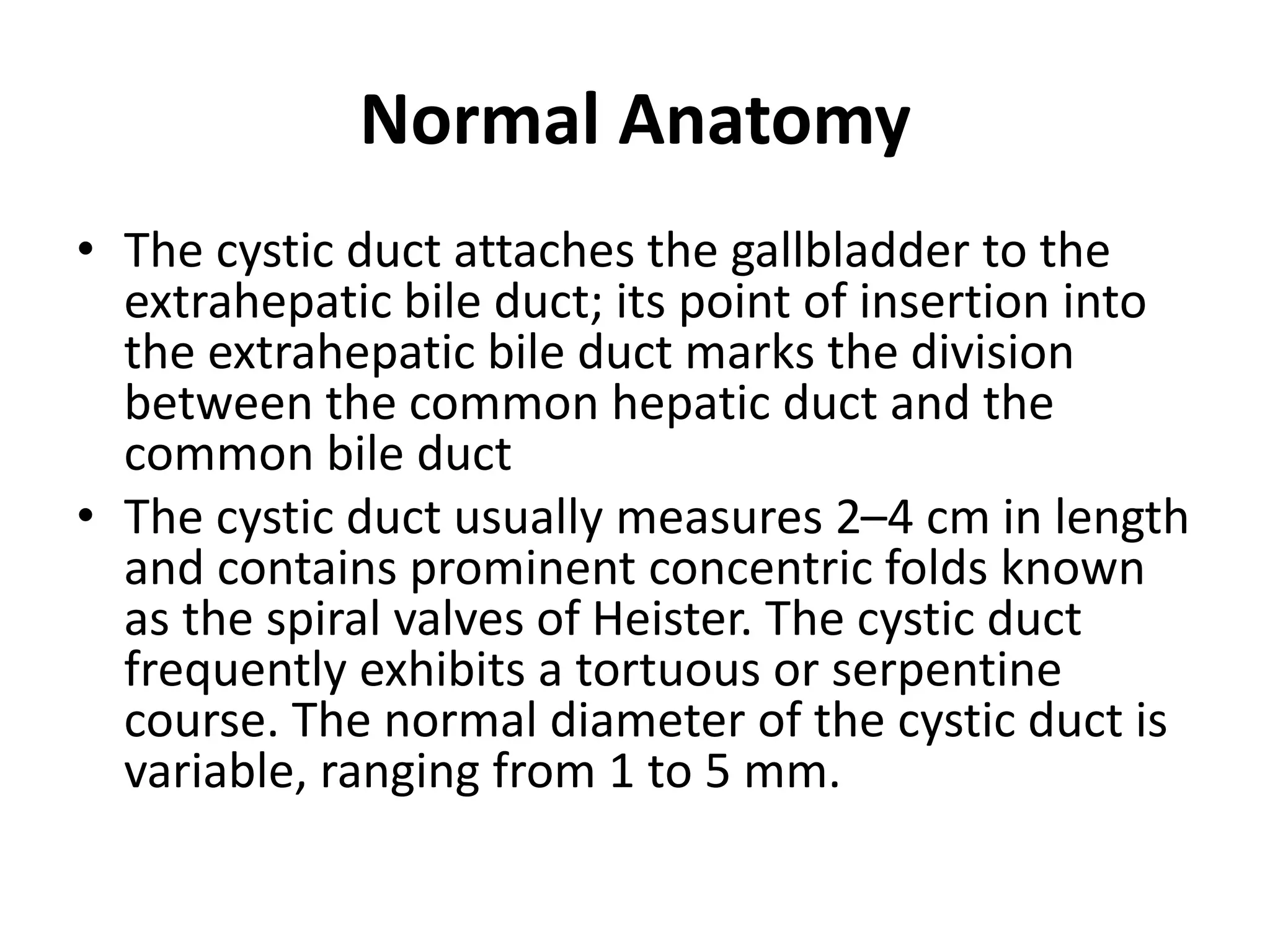Imaging of cystic duct | PPTX
