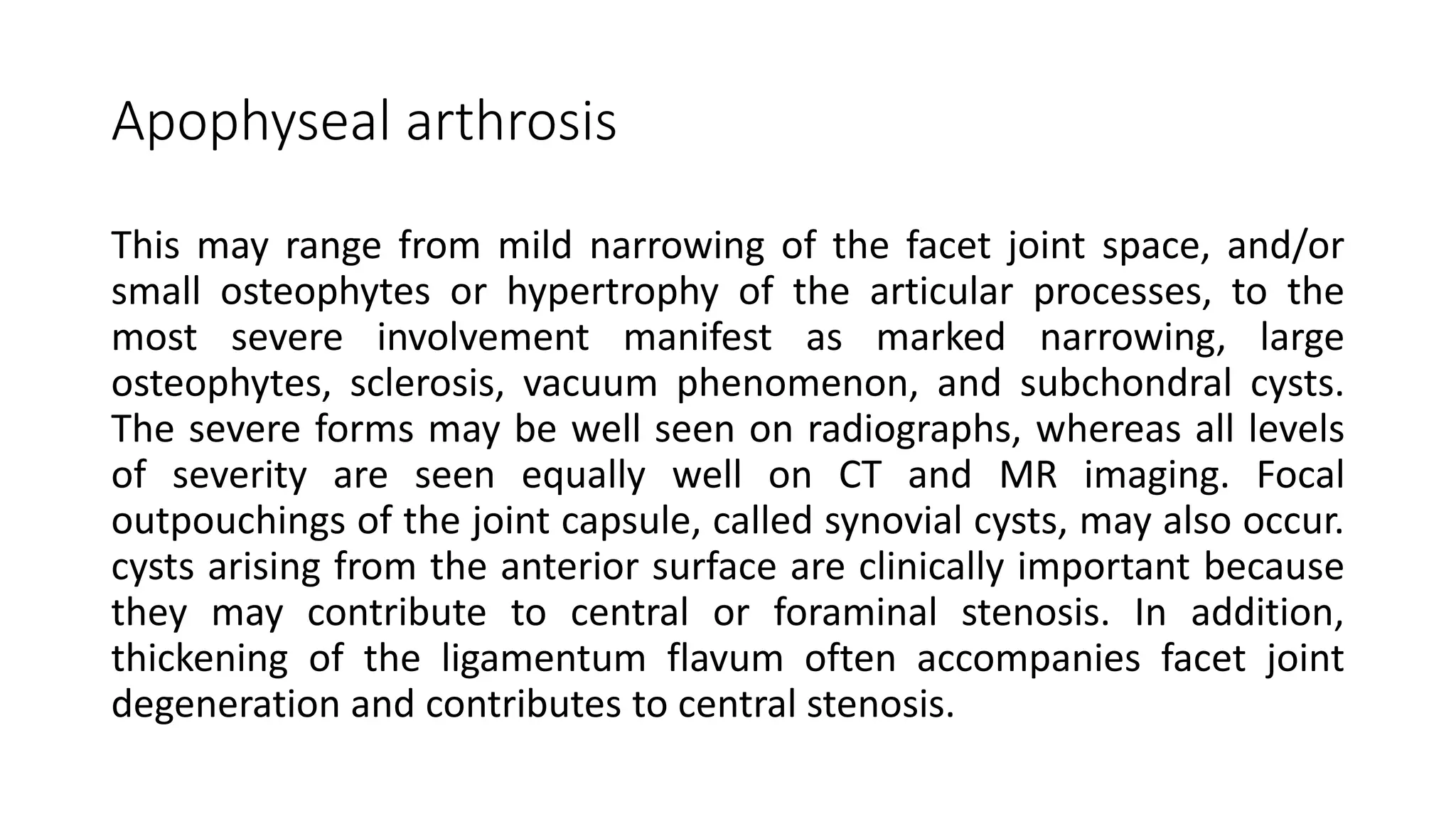 Imaging of lumbar spondylosis | PPTX