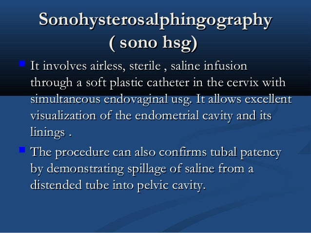 role of Imaging in female infertility