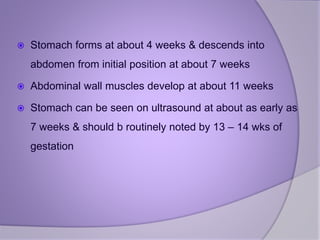 Imaging of fetal GIT anomalies | PPTX