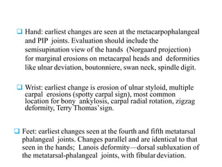 Imaging of inflammatory arthritis ppt | PPTX
