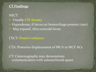 Radiological imaging of intracranial cystic lesions | PPTX