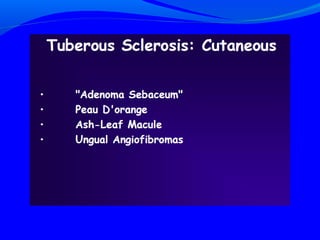 Imaging of neurocutaneous syndrome overview | PPT