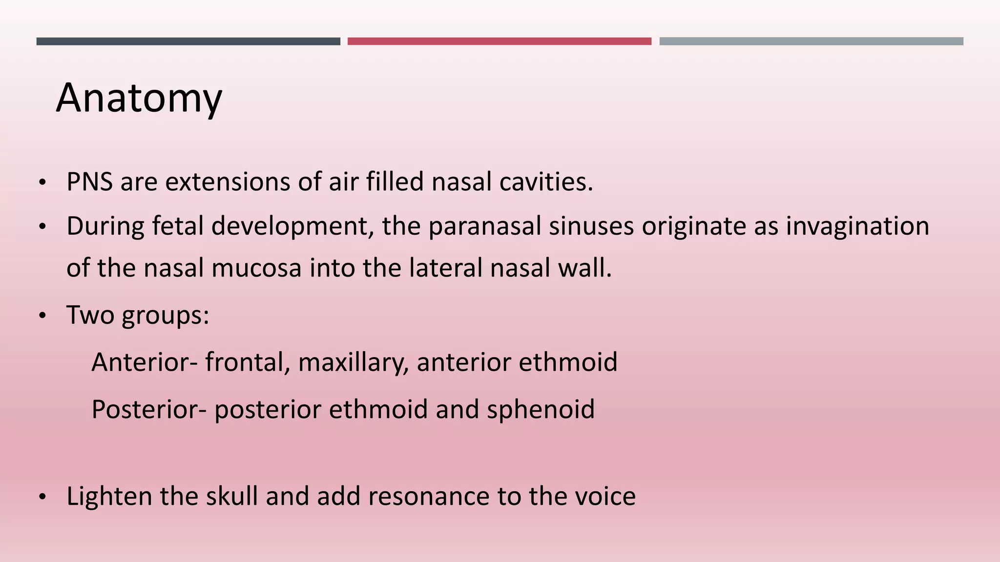 Imaging of paranasal sinuses (including anatomy and varaints)pk1 pdf ...