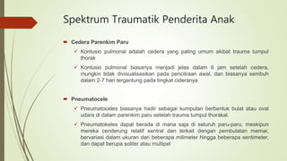 Imaging of pediatric thoracic trauma | PPTX