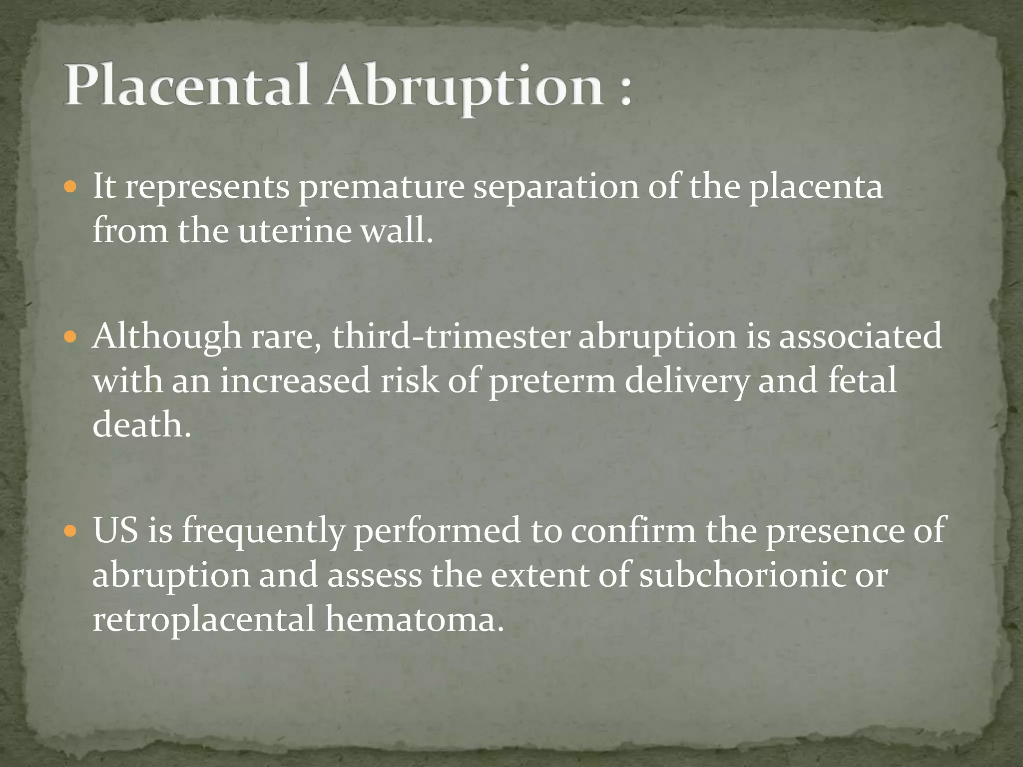 Imaging of placenta | PPTX