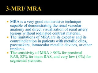 Imaging of renal hypertension | PPTX