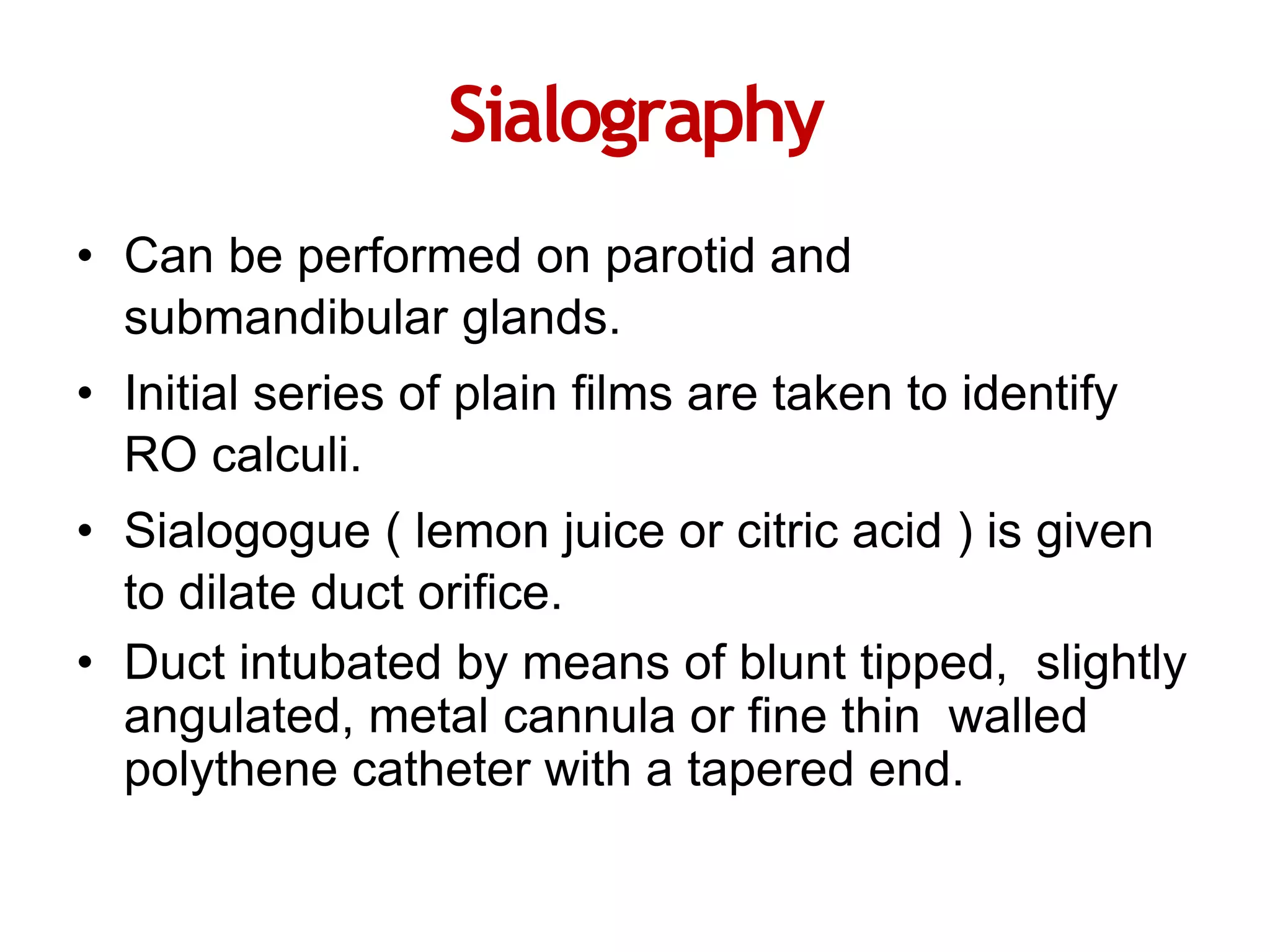 Imaging of salivary glands | PPTX
