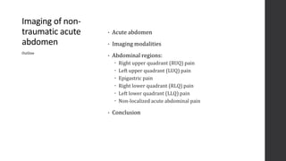 Imaging of Acute Abdomen | PPTX | Digestive Disorders | Diseases and ...