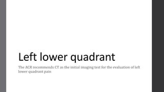 Imaging of Acute Abdomen | PPTX