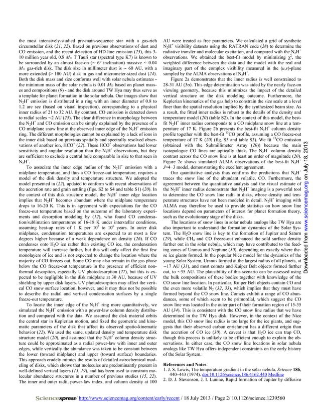 Imaging of the_co_snow_line_in_a_solar_nebula_analog | PDF