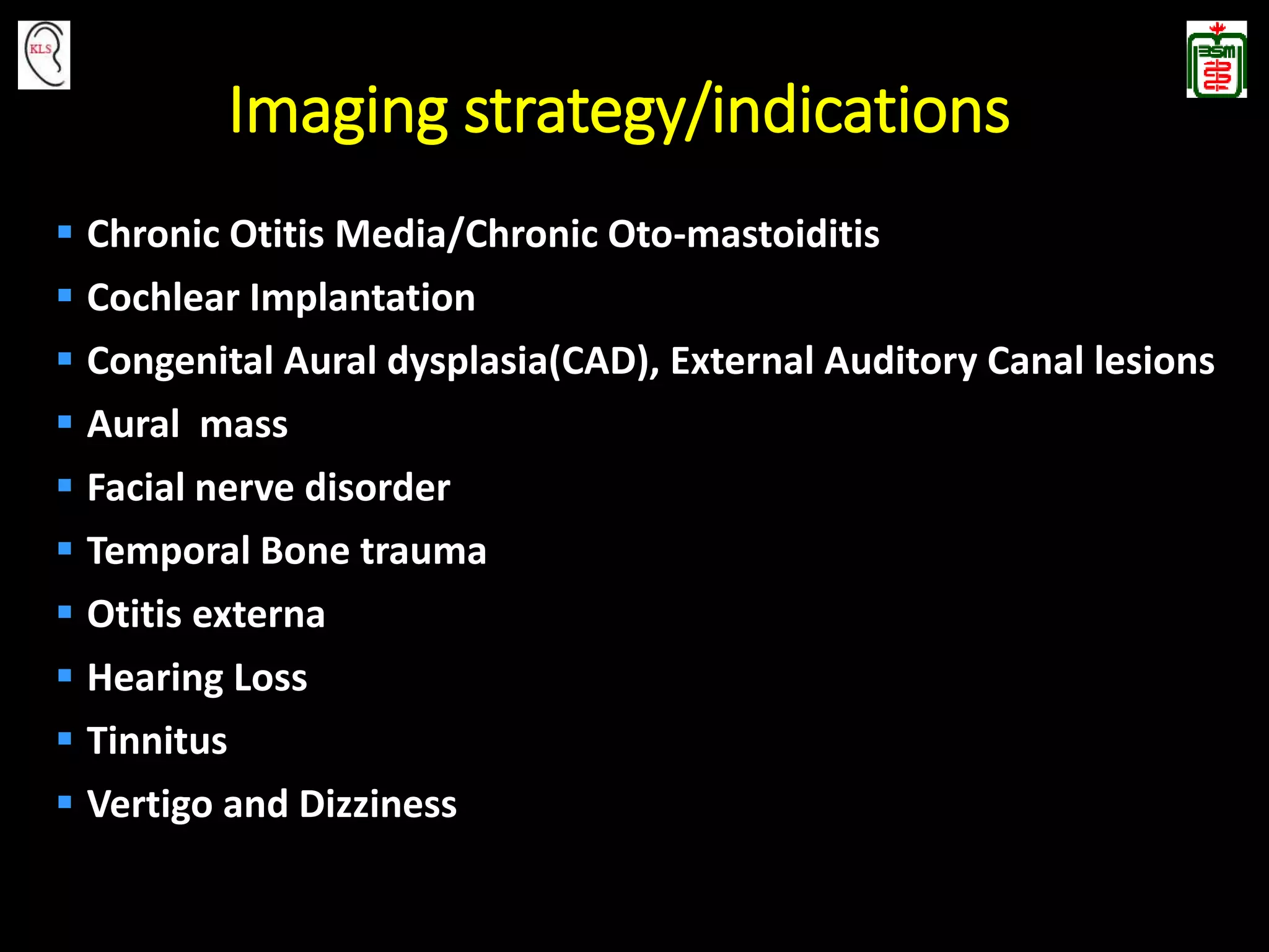 Imaging of the temporal bone | PPTX