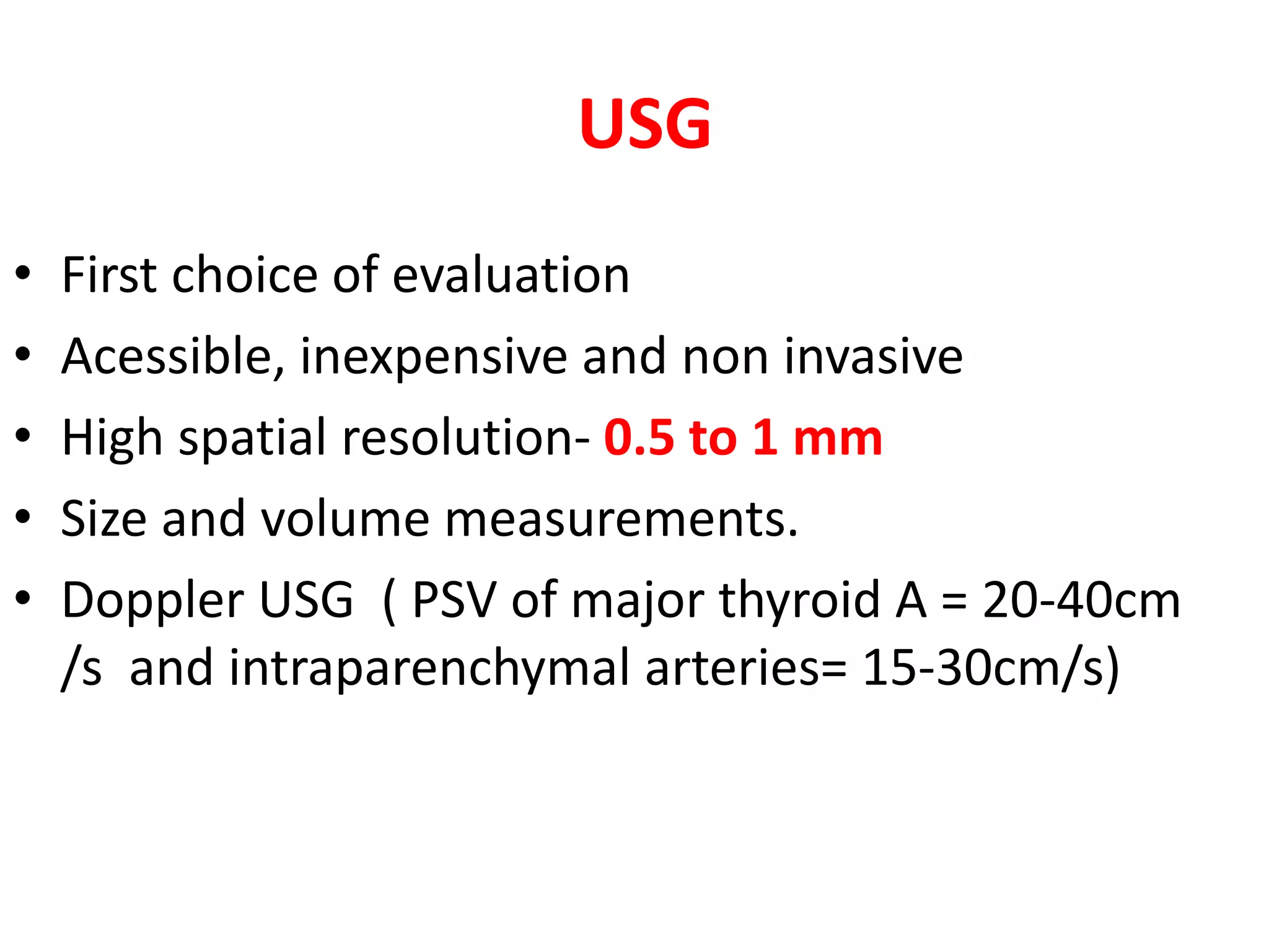Imaging of the thyroid | PPTX