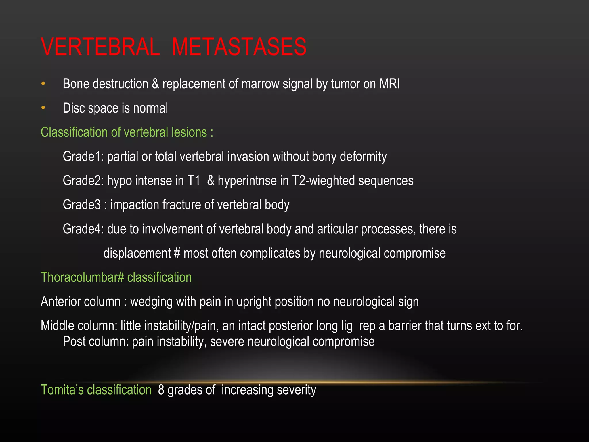 MRI: Collapsed Vertebral Bodies | PPT