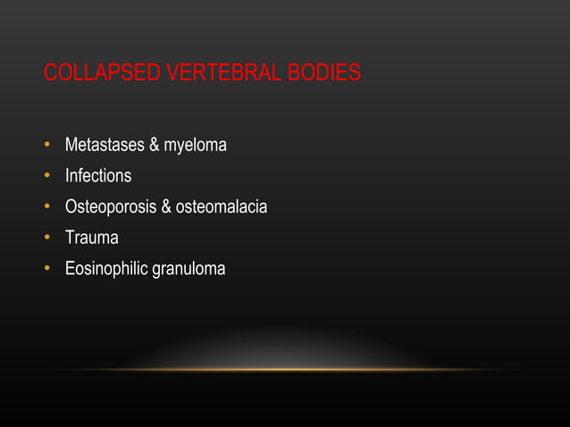 MRI: Collapsed Vertebral Bodies | PPT | Bone and Joint Conditions ...