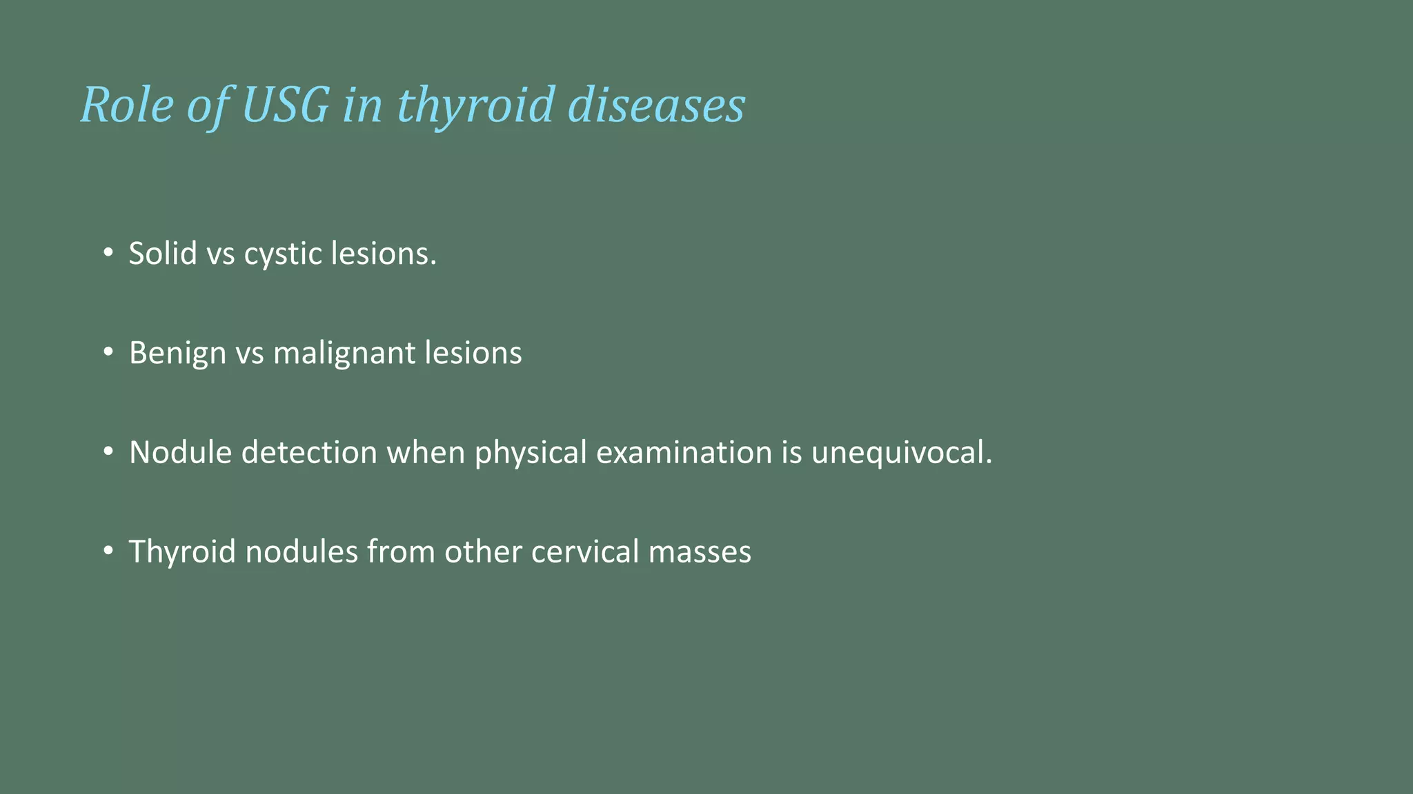 Imaging of thyroid | PPTX