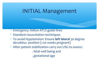 Imaging of trauma in pregnant patient | PPT
