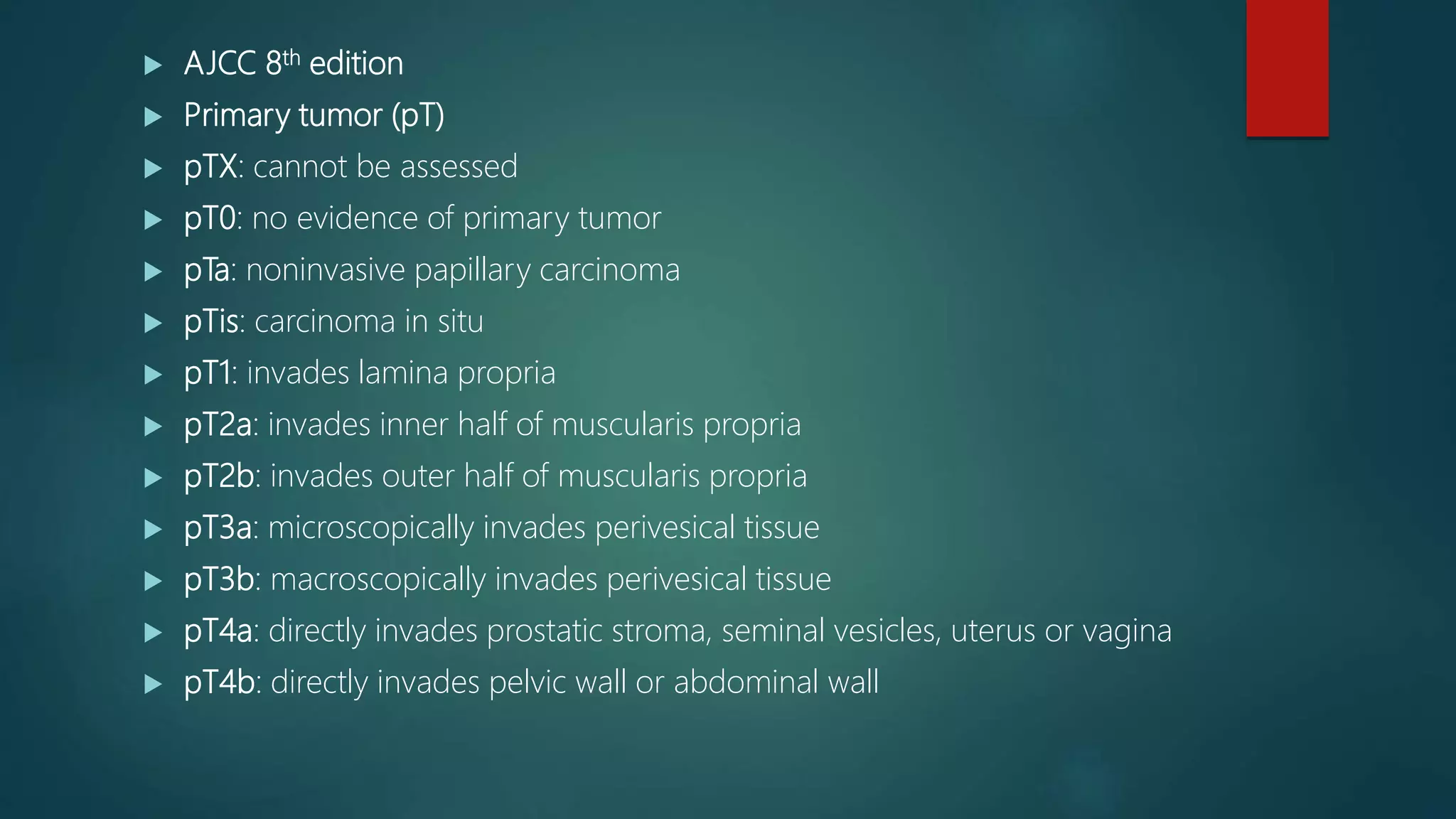 Imaging of urinary bladder malignancy | PPTX