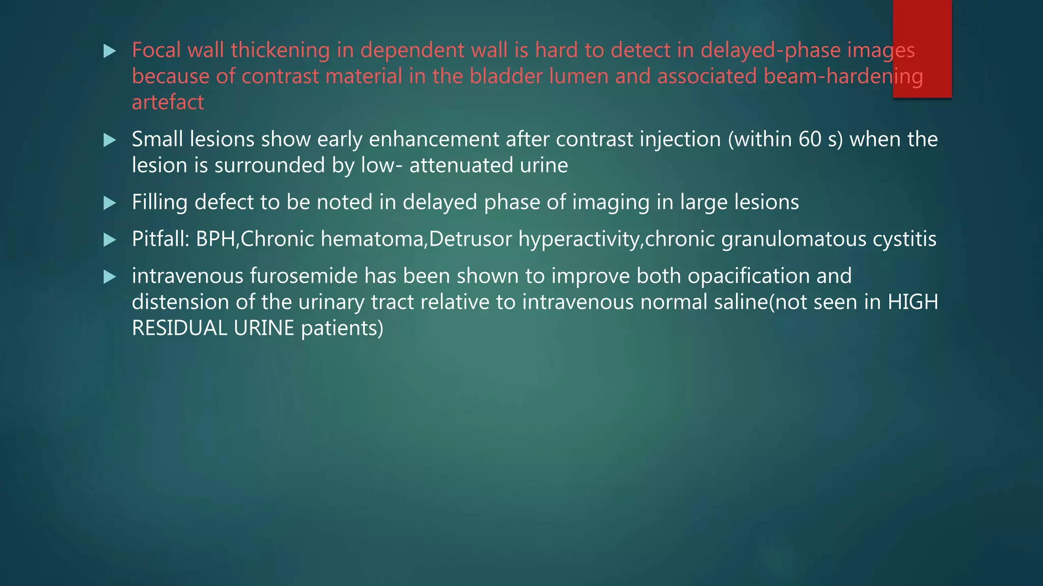 Imaging of urinary bladder malignancy | PPTX