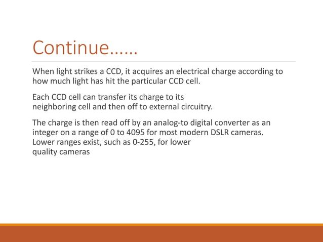 imaging sensor final.ppsx | Cameras and Camcorders | Consumer Electronics