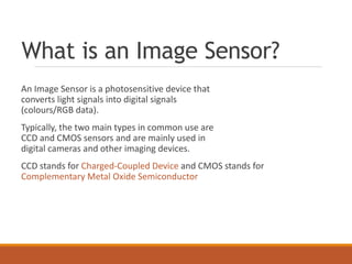 imaging sensor final.ppsx | Cameras and Camcorders | Consumer Electronics