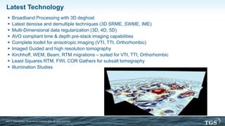 TGS Imaging Technology update SEG 2016 | PPT