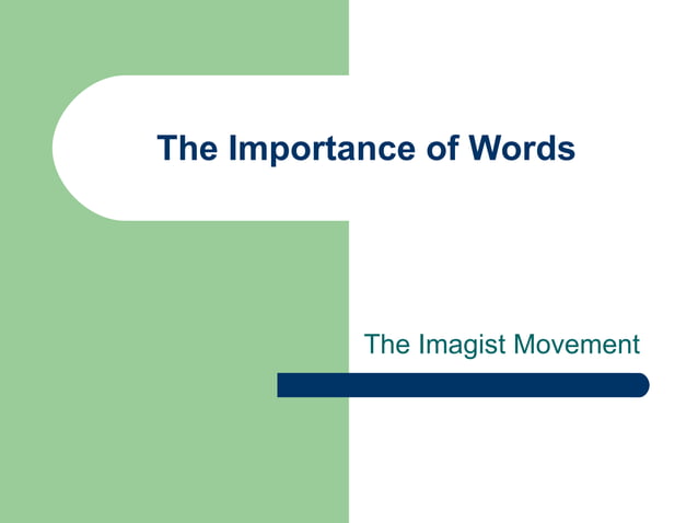Imagism | PPT