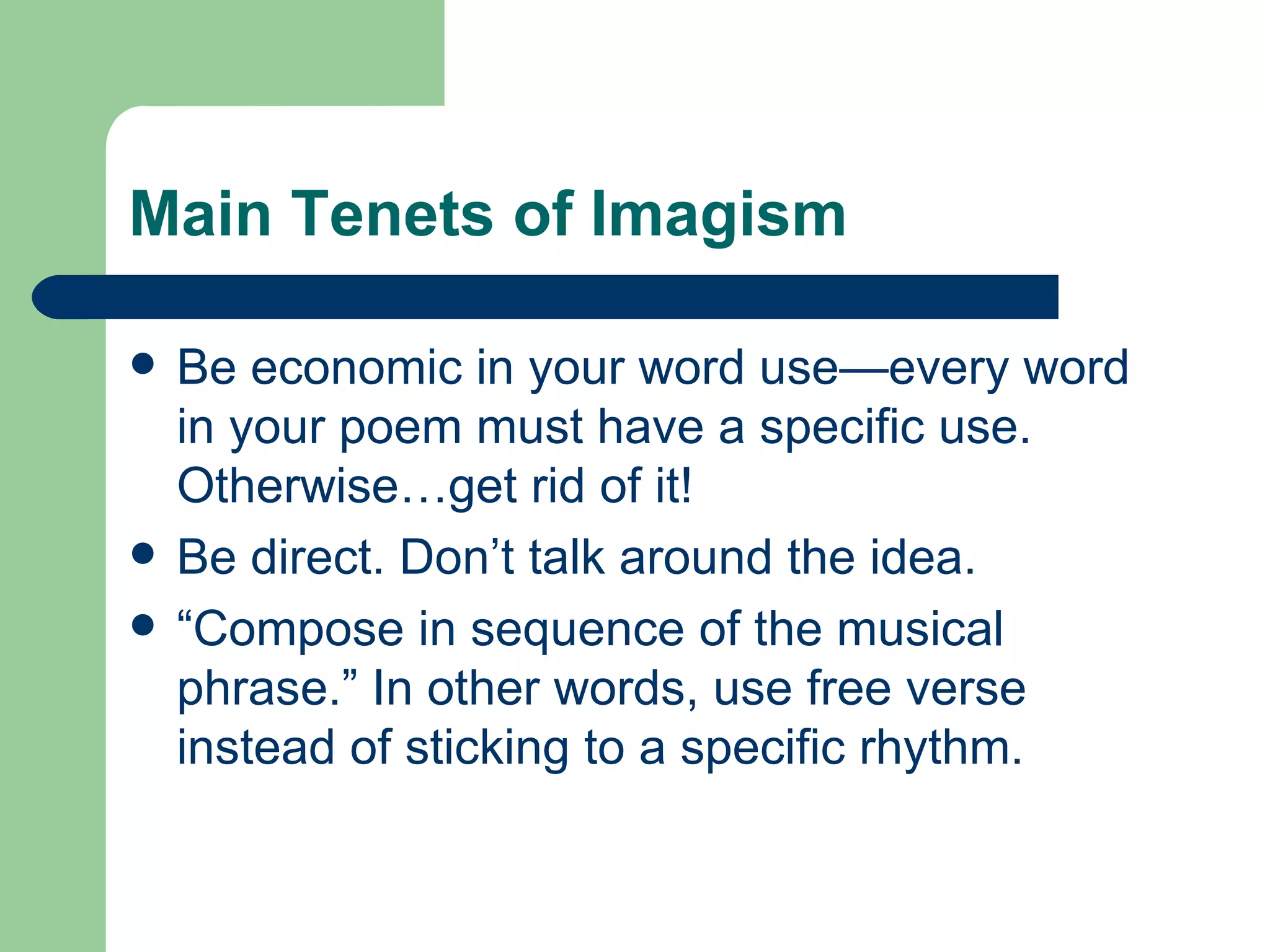 Imagism | PPT