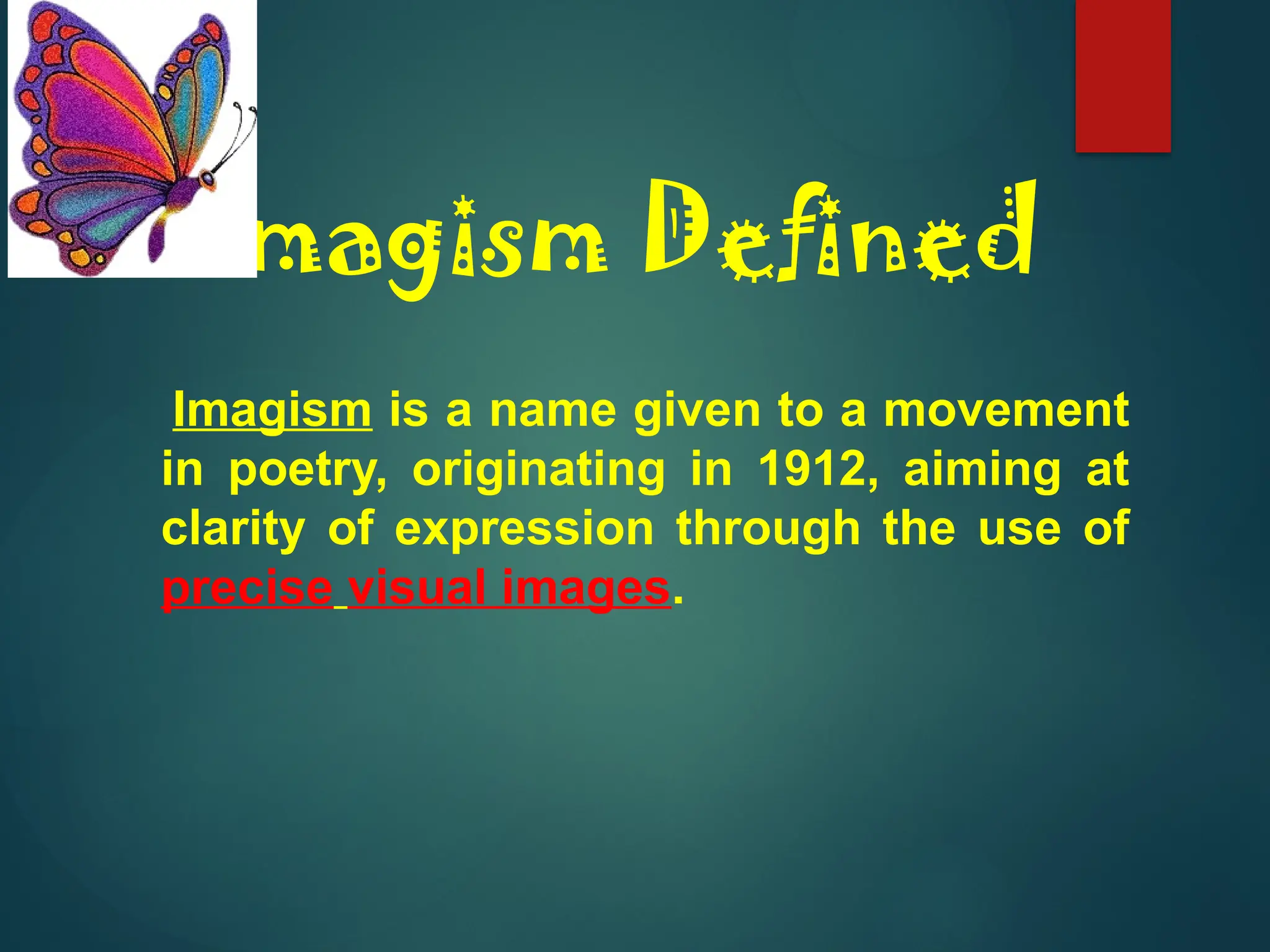 imagism-theory of Imaginations of human.pptx