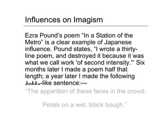 Imagism overview | PPT