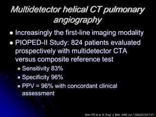 Imaging of Pulmonary Embolism | PDF