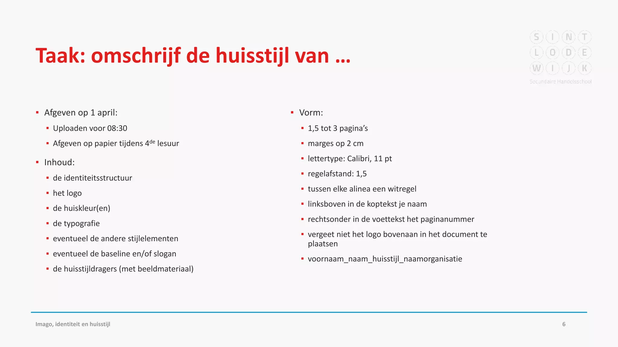 Imago, identiteit en huisstijl | PPTX