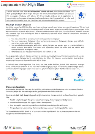 iMA High Blue Description | PDF