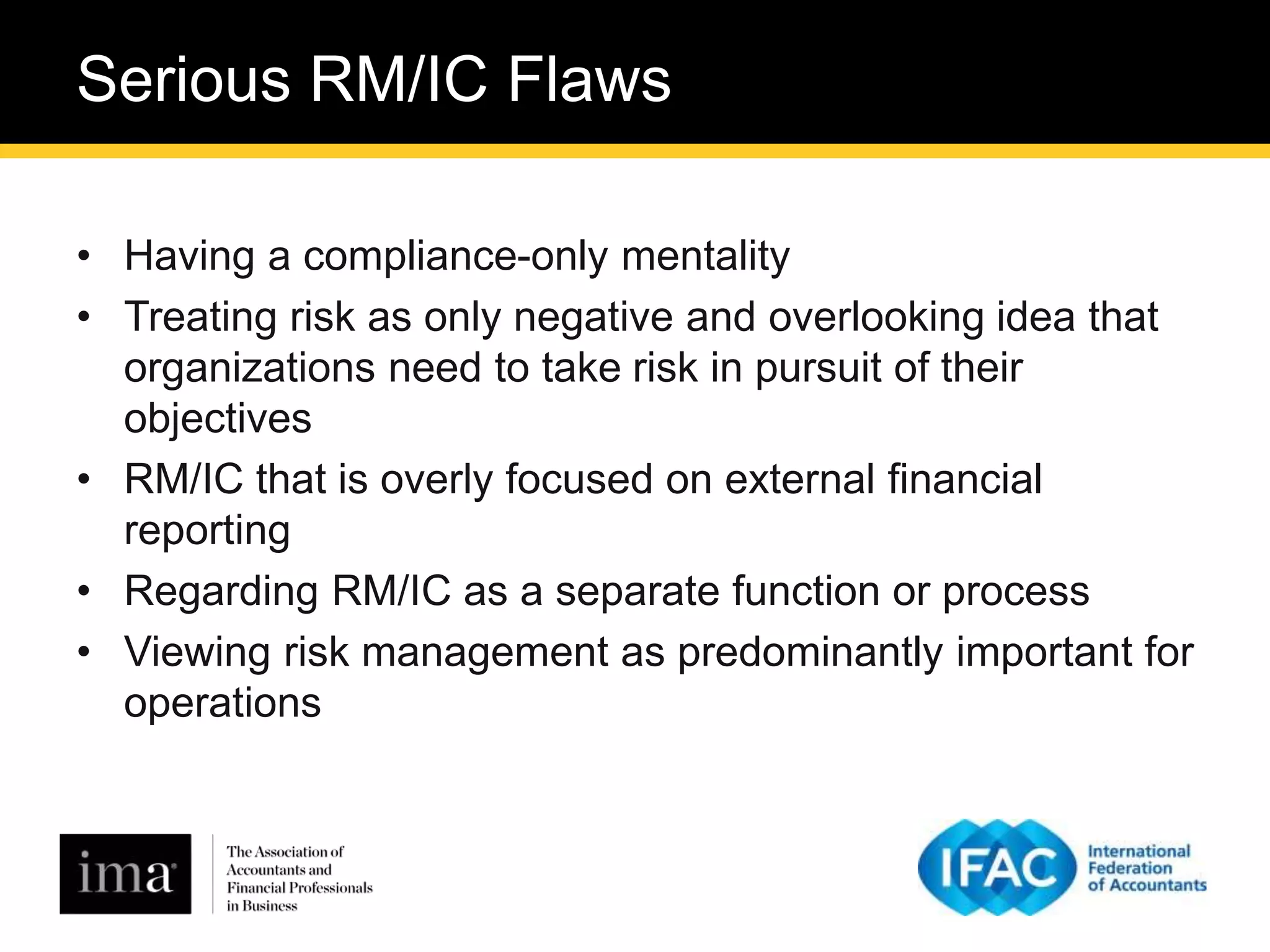 Upgrading Risk Management and Internal Control in Your Organization ...