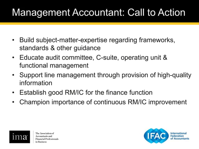 Upgrading Risk Management and Internal Control in Your Organization | PPT