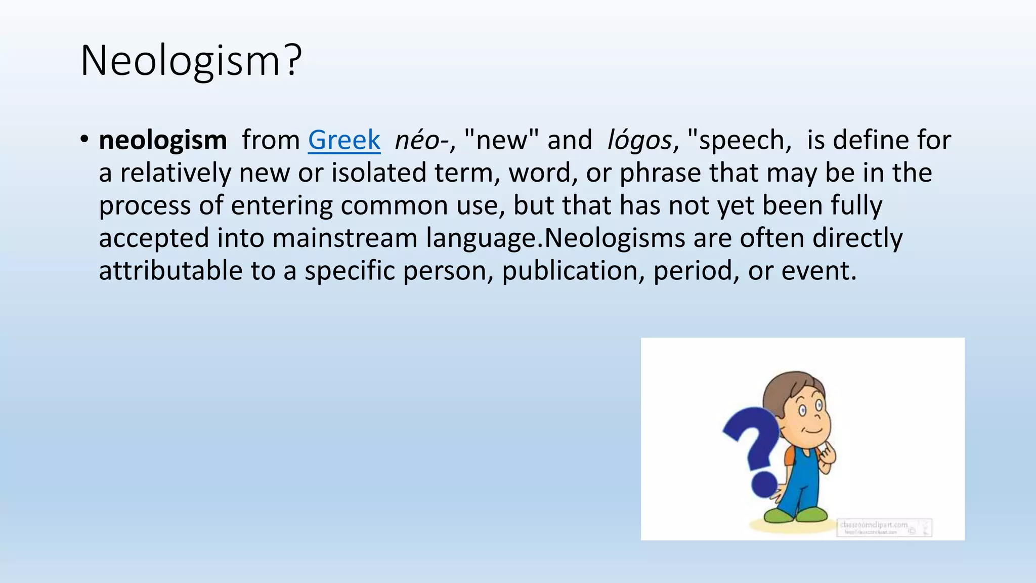 Neologism Netspeak | PPT