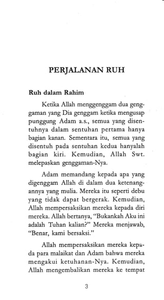 napak tilas ruh dari rahim hingga mahsyar - Imam al ghazali | PDF