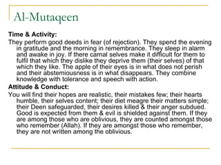 Imam Ali’s Description of Taqwa | PPT