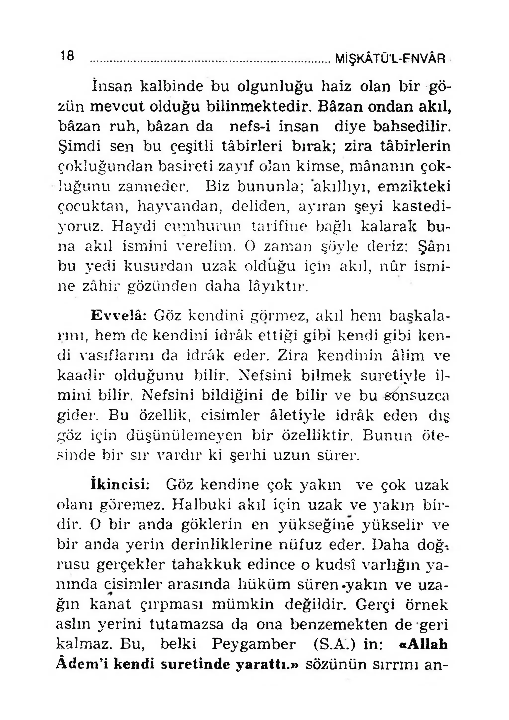 İmam gazali mişkatü-l envar | PDF