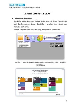 Instalasi DotNetBar di VB.NET