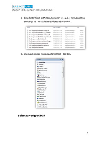 Instalasi DotNetBar di VB.NET