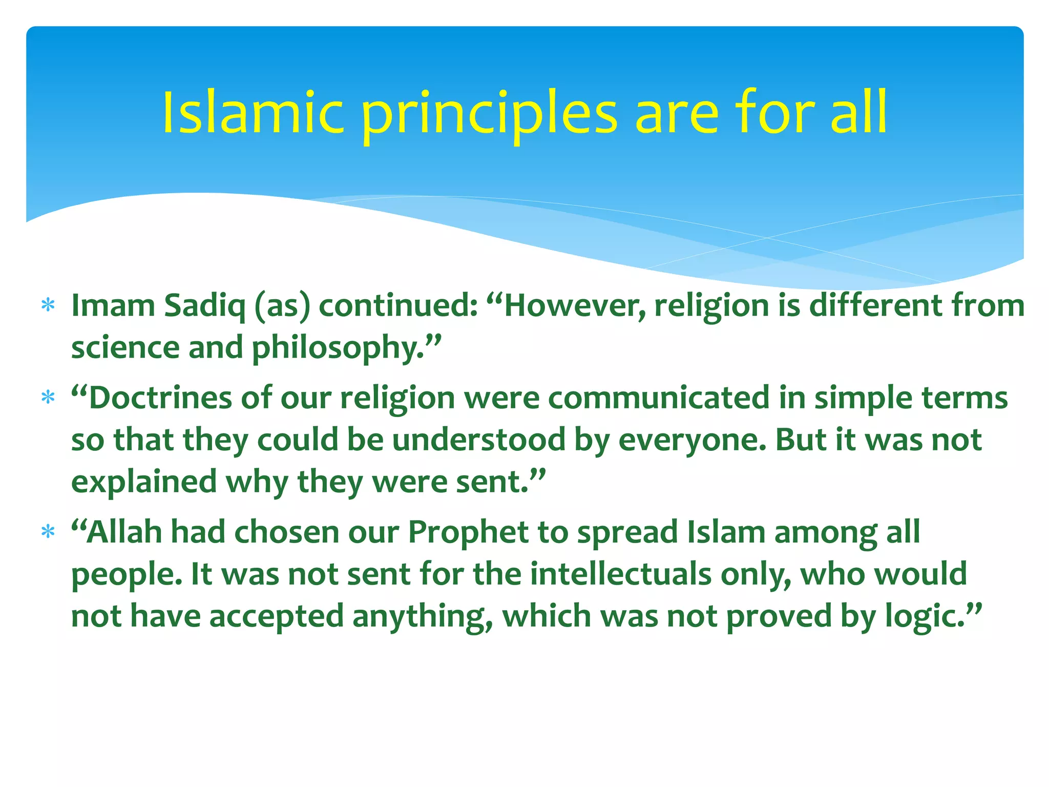 Imam Sadiq and Science.ppt
