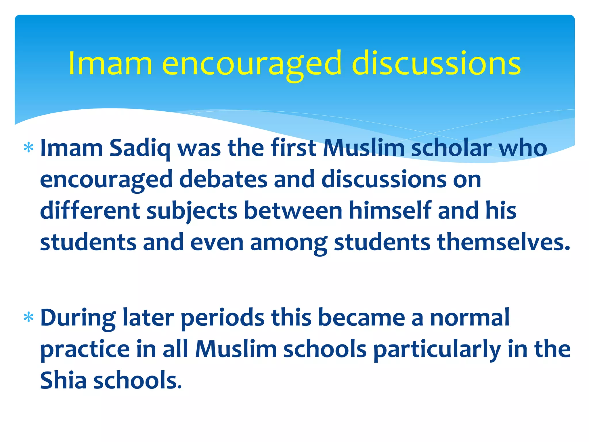 Imam Sadiq and Science.ppt