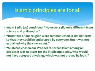Imam Sadiq and Science.ppt