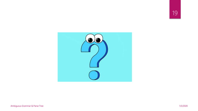 Ambiguous And Unambiguous Grammar Pptx Programming Languages Computing